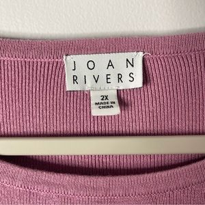 Joan Rivers | Sweaters | Joan Rivers Sweater 2x Pink Qvc Ballerina Neck ...